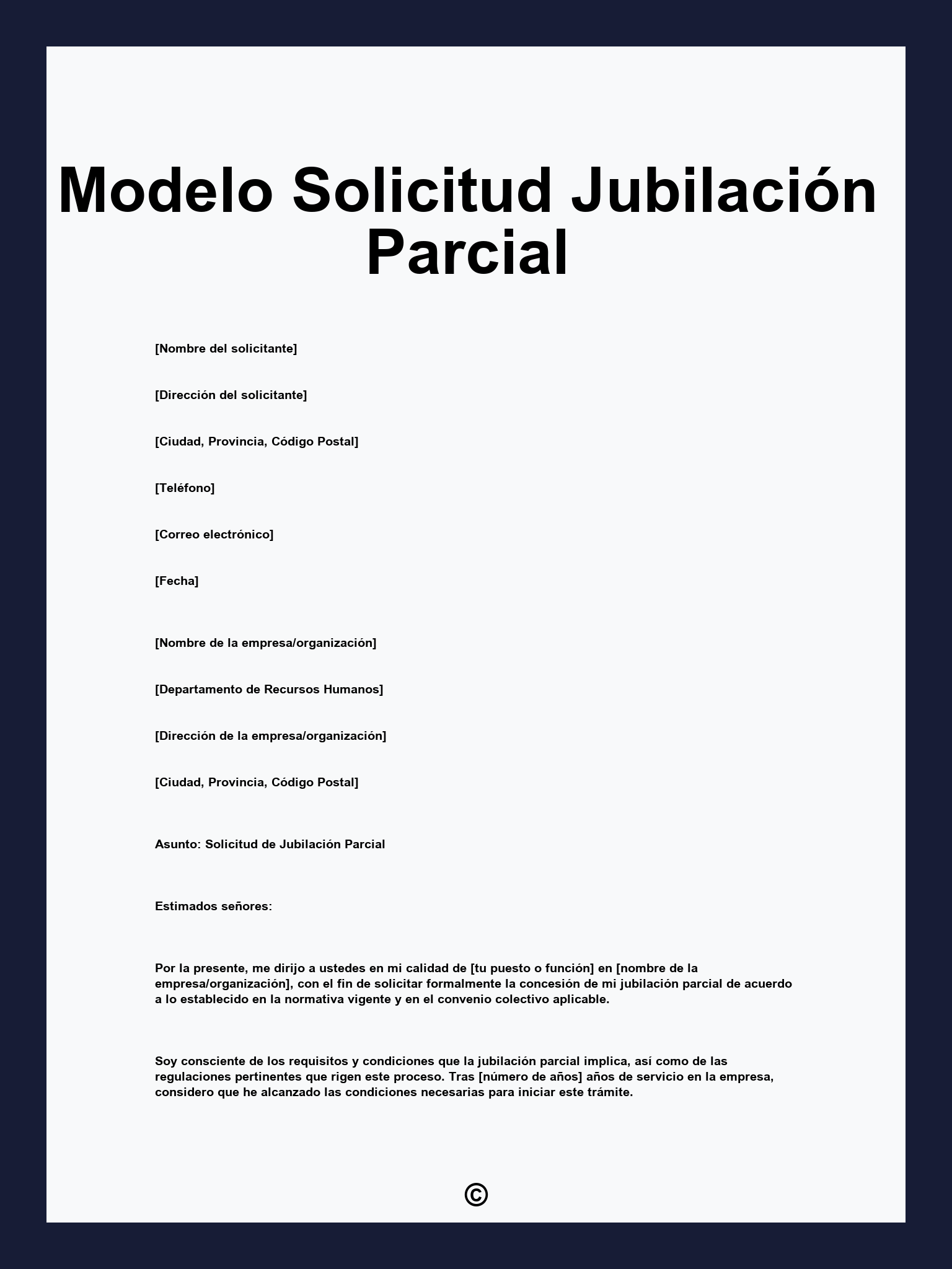 Modelo De Carta De Jubilacion Word Modelo De Solicitud De Pensión De